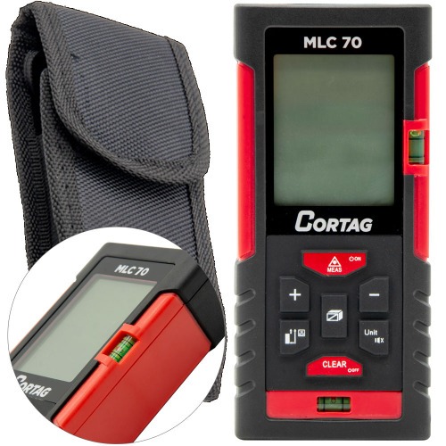 Trena a laser leitura até 70 metros com bolsa protetora - MLC 70 - Cortag