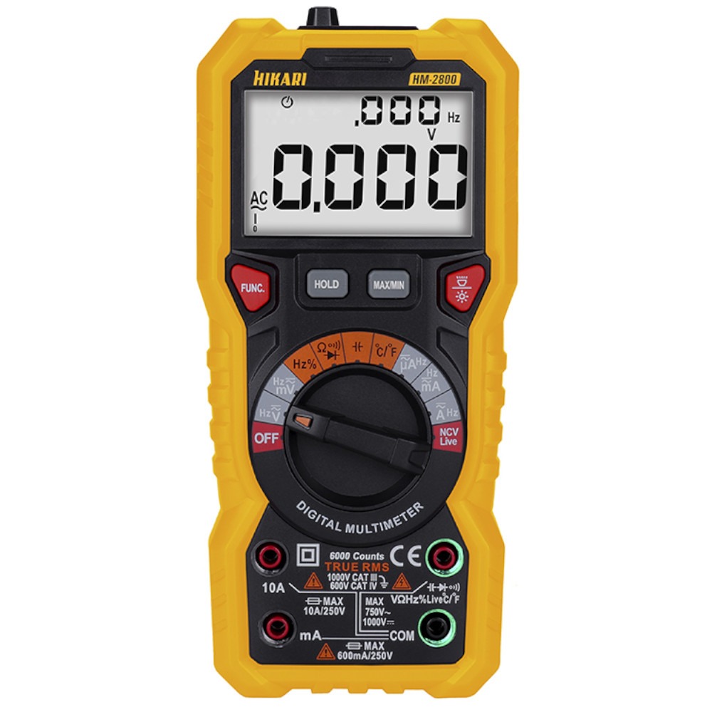 Multímetro digital portátil 600V CAT IV / 1000V CAT III True RMS - HM ...